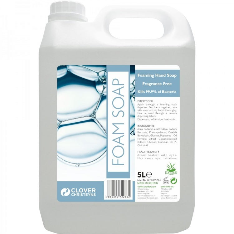 Clover Chemicals Antibacterial Foam Soap 233 – UHS (Europe) Ltd