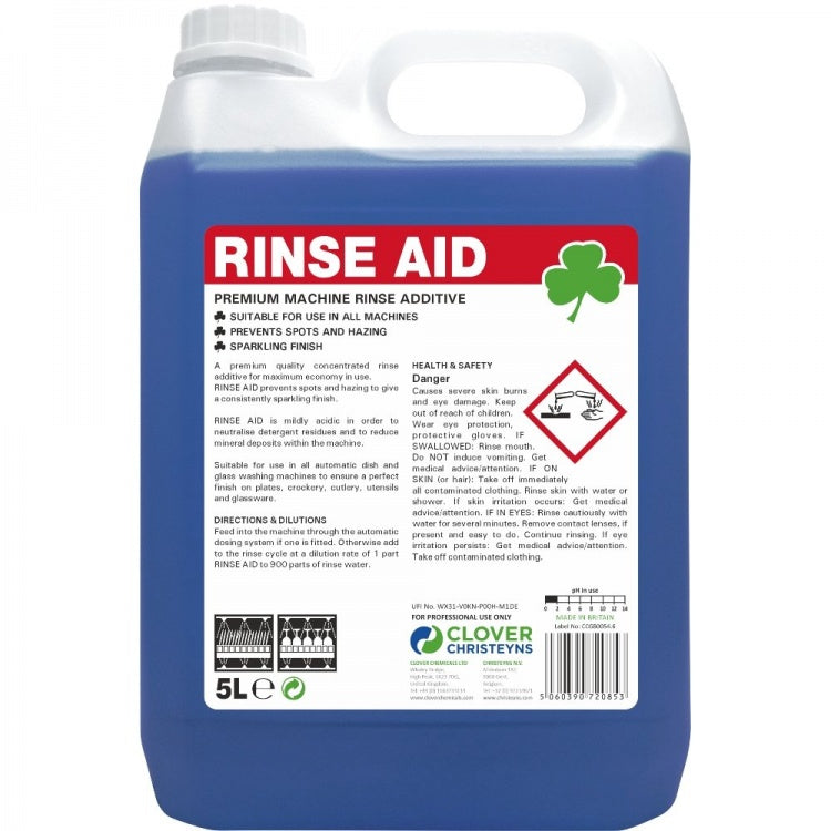 Clover Chemicals Rinse Aid - Premium Rinse Aid Additive 407 – UHS ...
