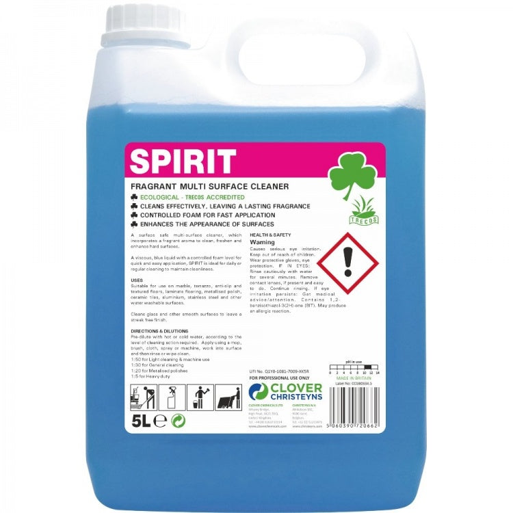 Clover Chemicals Spirit Fragrant Multi-Surface Cleaner 350 – UHS ...