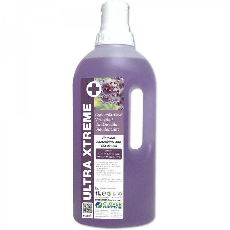 Clover Chemicals Ultra Xtreme Concentrated Virucidal/Bactericidal ...